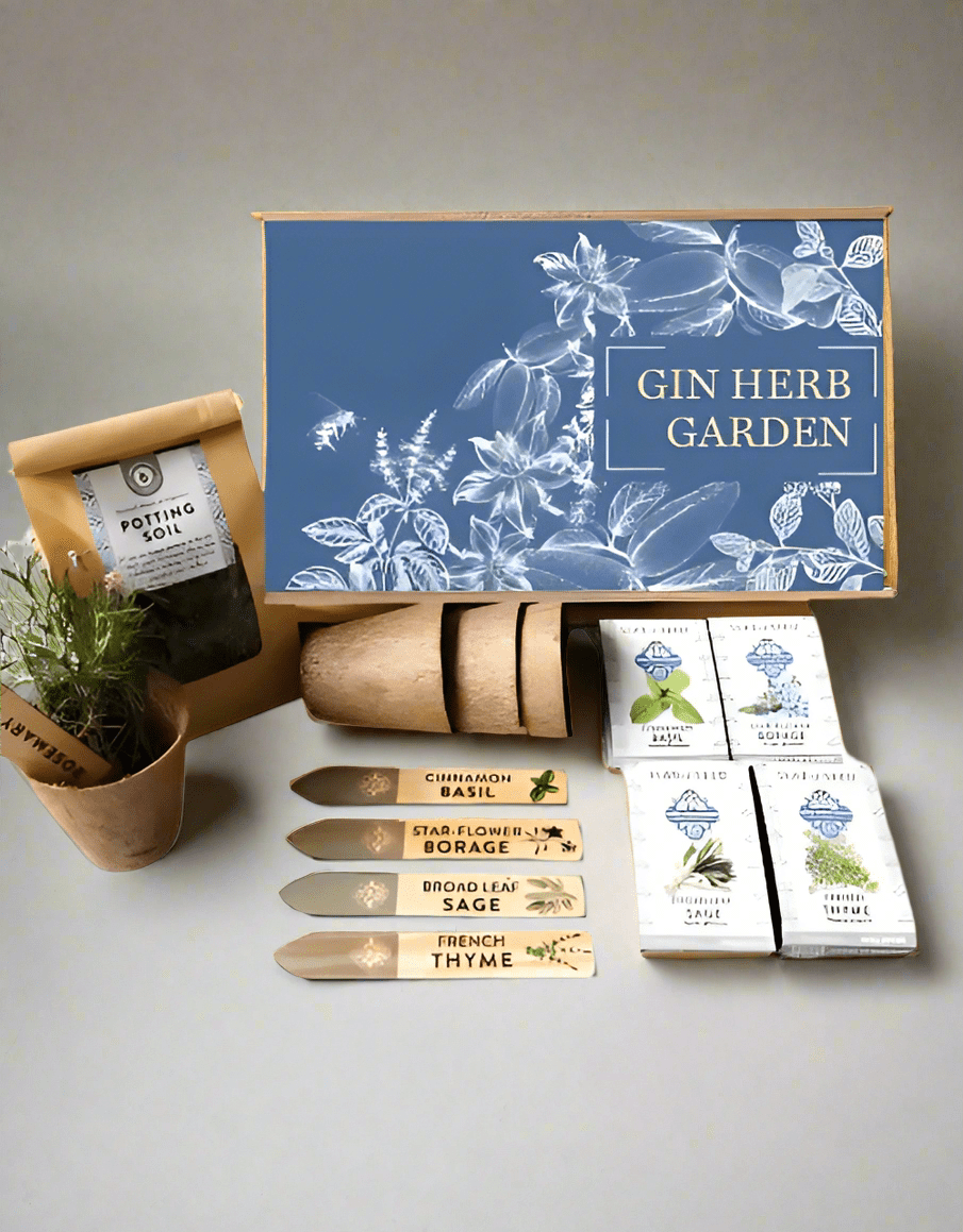 Start-a-Garden Gin Herb Gift Box – Impala Online